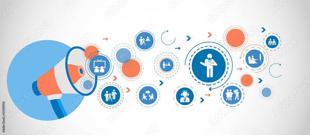 Television reporter icon. Detailed set icons of media element icon ...