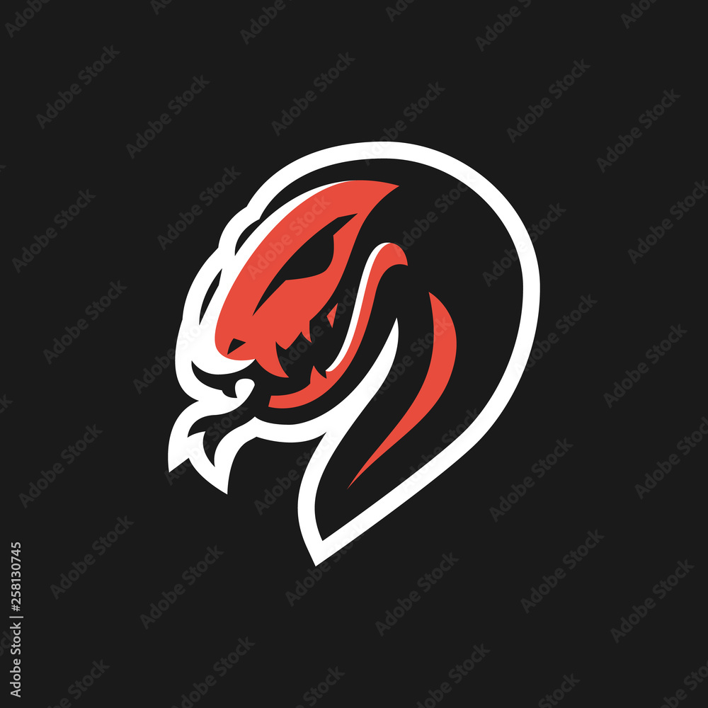 Snake logo emblem Stock Vector | Adobe Stock