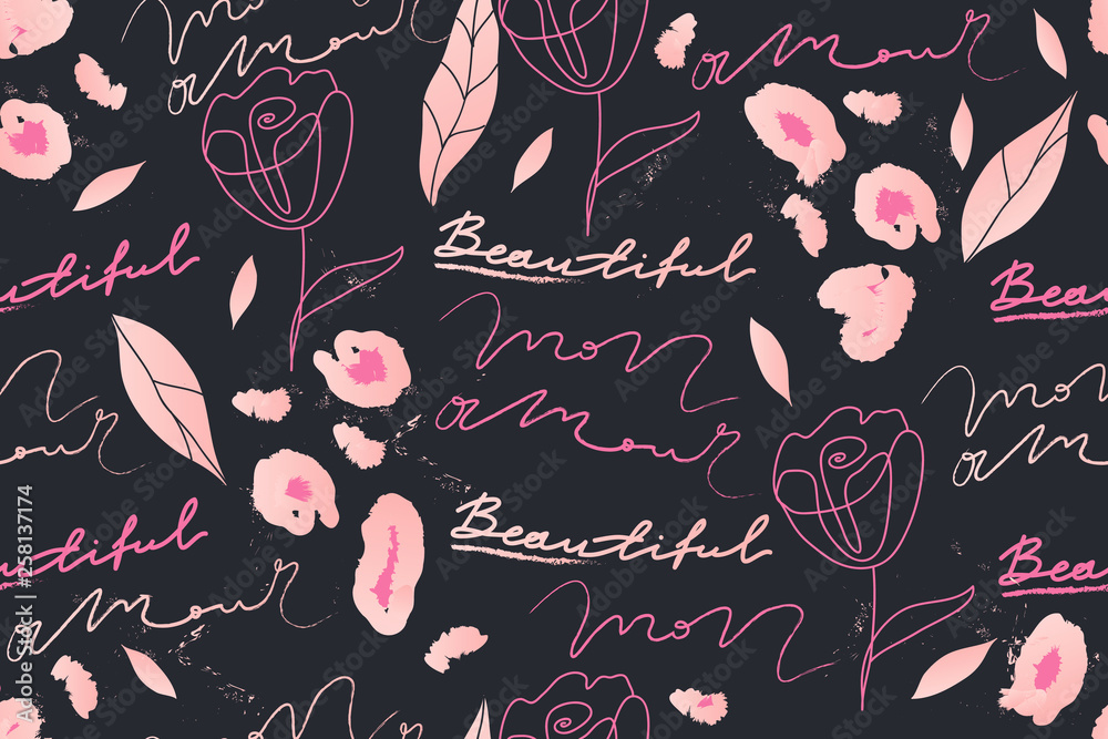 Trendy cute childish print. Vector hand drawn illustration. Fashionable ...