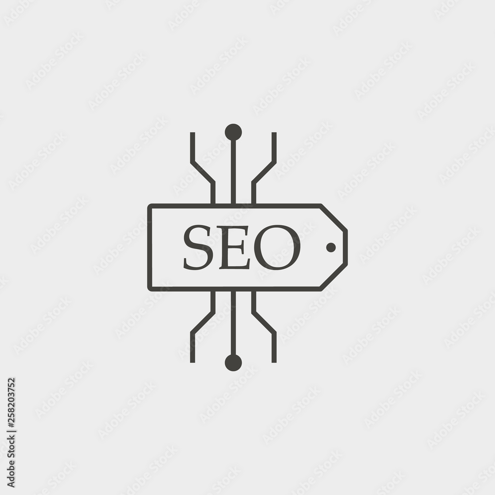 Seo, scheme, outline, icon. Web Development Vector Icon. Element of ...