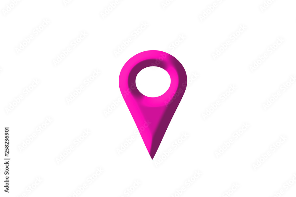 Map mark. Map destination symbol. 地図の目印。地図の目的地の記号 Stock Illustration ...