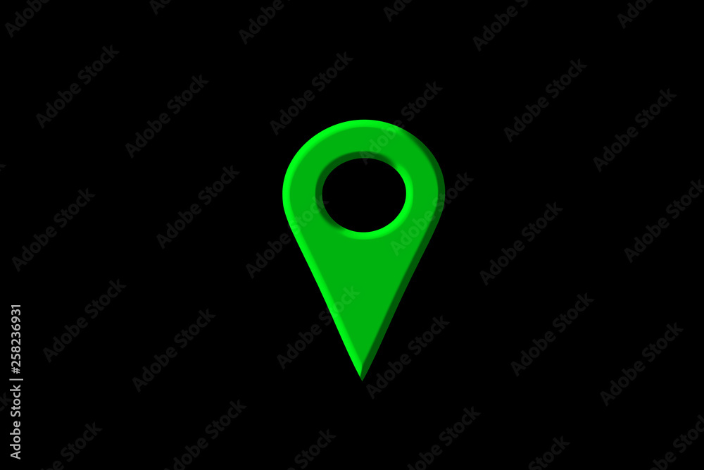 Map mark. Map destination symbol. 地図の目印。地図の目的地の記号 Stock Illustration ...