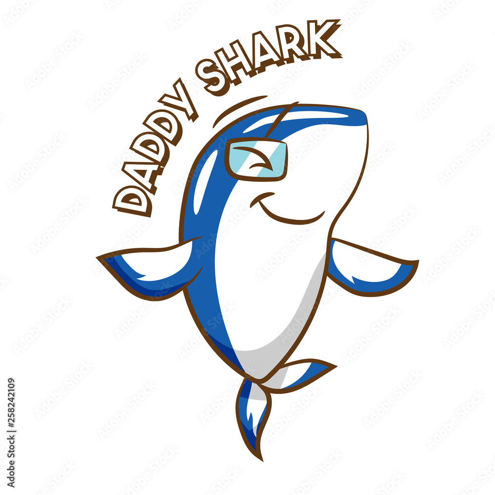 baby shark vector clipart Stock Vector | Adobe Stock