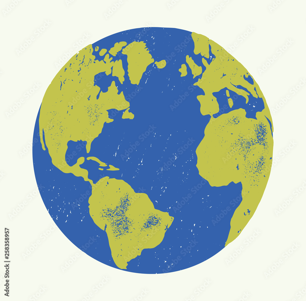 Vintage Earth Illustration