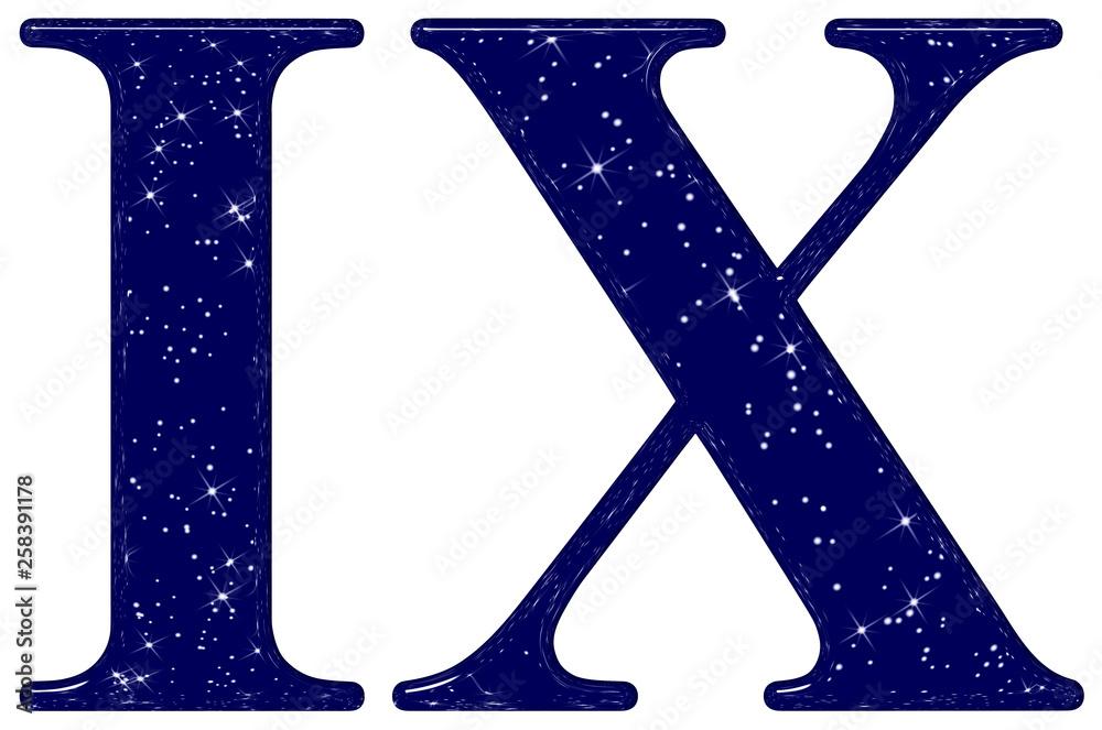 Roman Numeral Nine