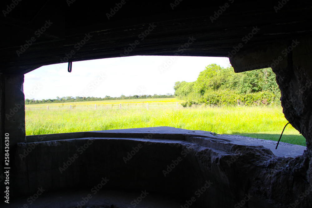 Azeville battery bunker. Normadia, France. German defensive location in ...