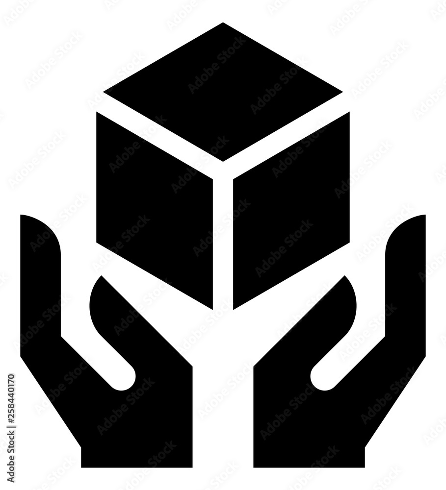 Handle With Care Vector Icon Stock Vector | Adobe Stock