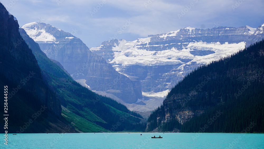 Beautiful Sunrise at the Banff National Park in Alberta Canada looking ...