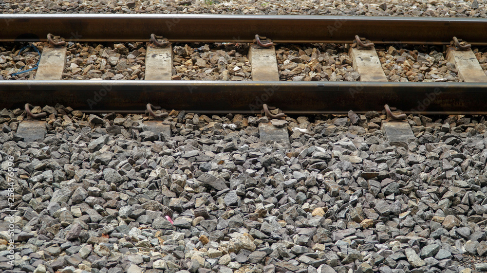 Train Tracks Side View