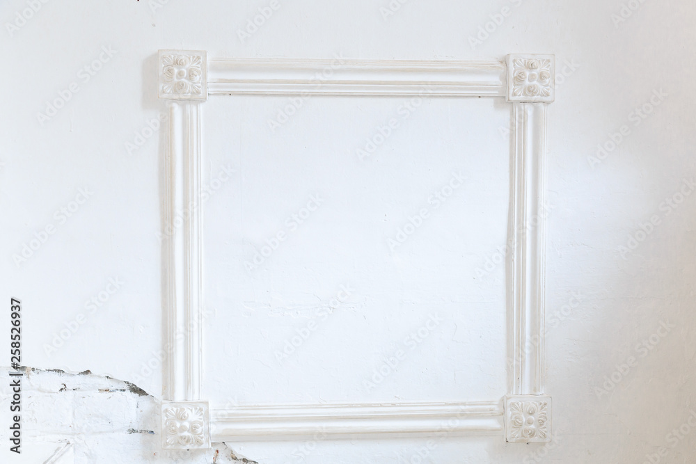blank frame on white wall. copy space, copy-paste Stock Photo | Adobe Stock