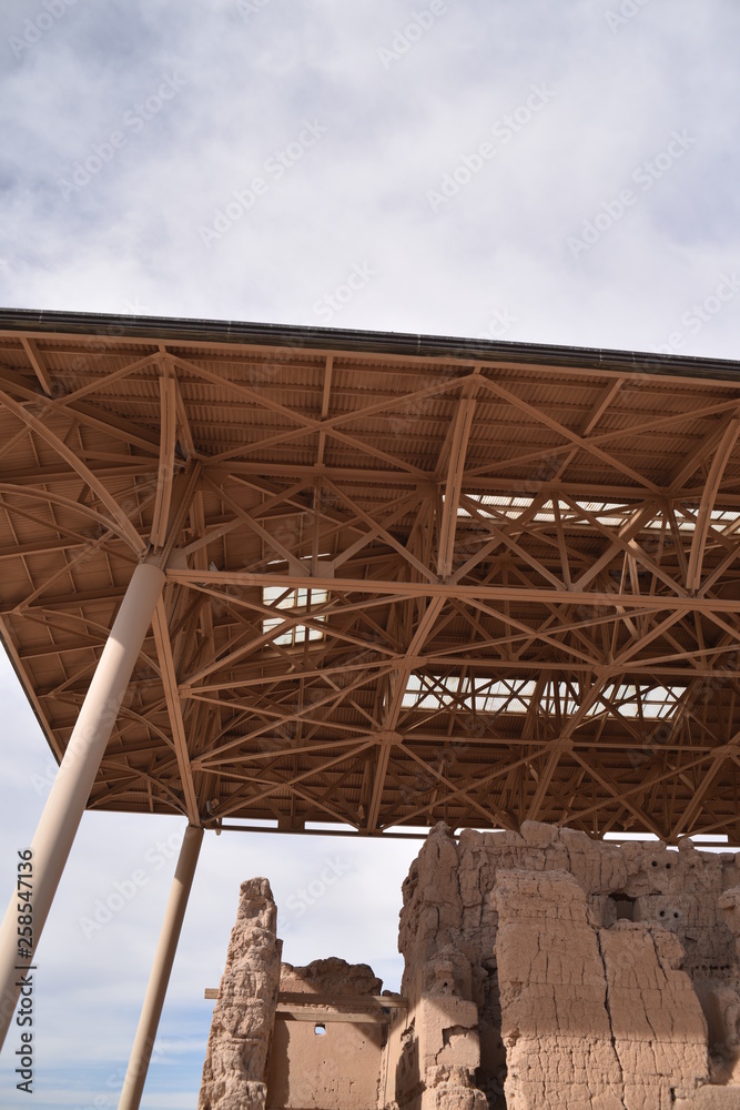 Coolidge, AZ., U.S.A., Jan. 30, 2018. Casa Grande Ruins National ...