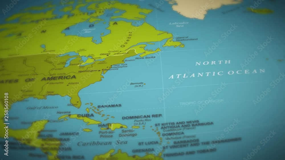 World Map Flight Over Background/4k animation of a world map travel ...