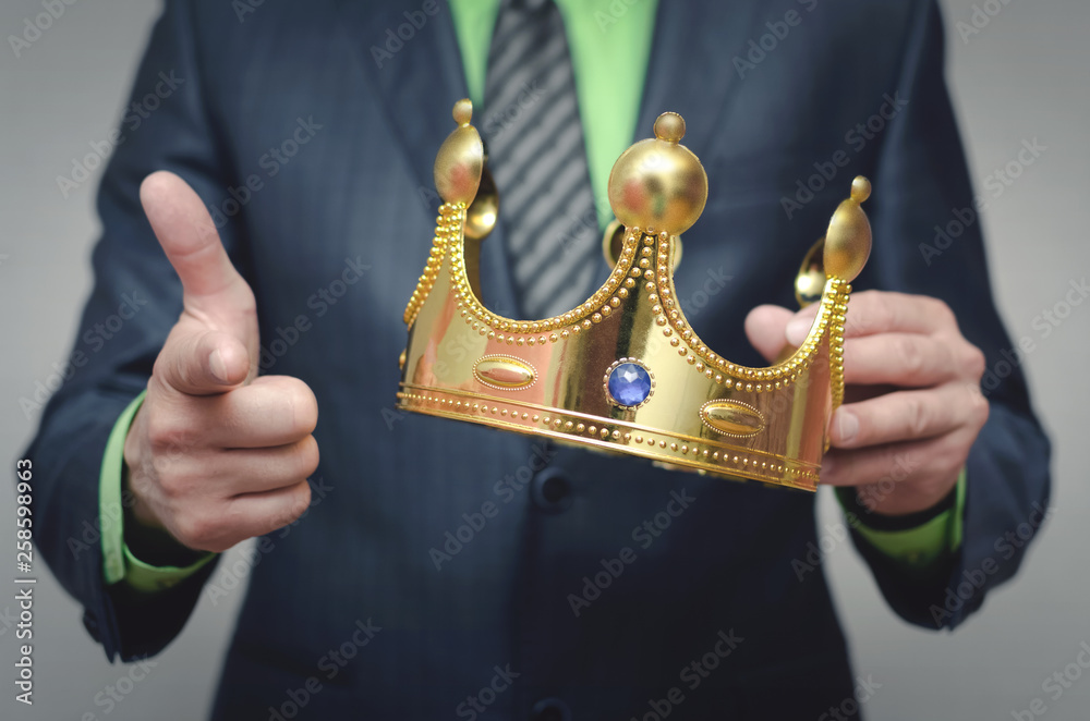 Award ceremony of the Winner. You win. Time to rule concept. Power of ...