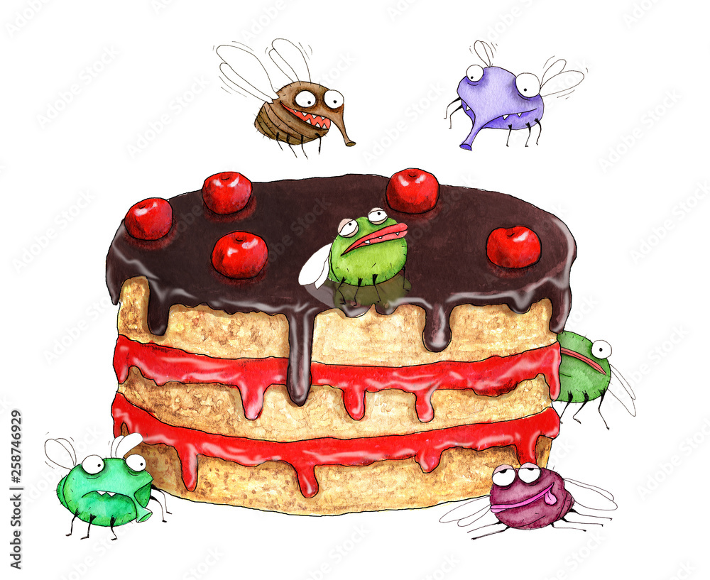 Flies On Food Clipart