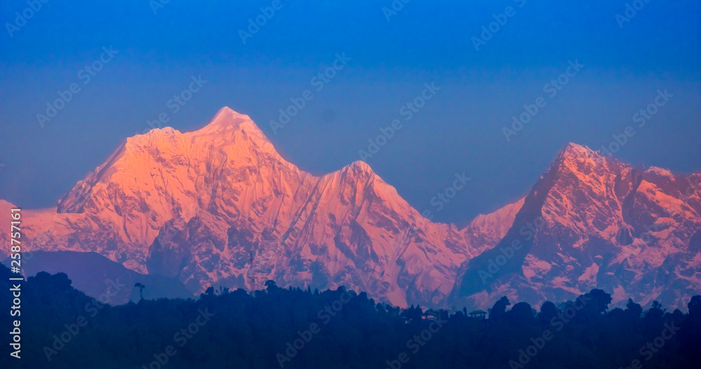 A gorgeous Peak, The great Kangchenjunga in Mighty Himalayas Stock ...