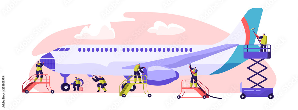Plane Service Banner. Aircraft Maintenance, Inspection and Repair ...