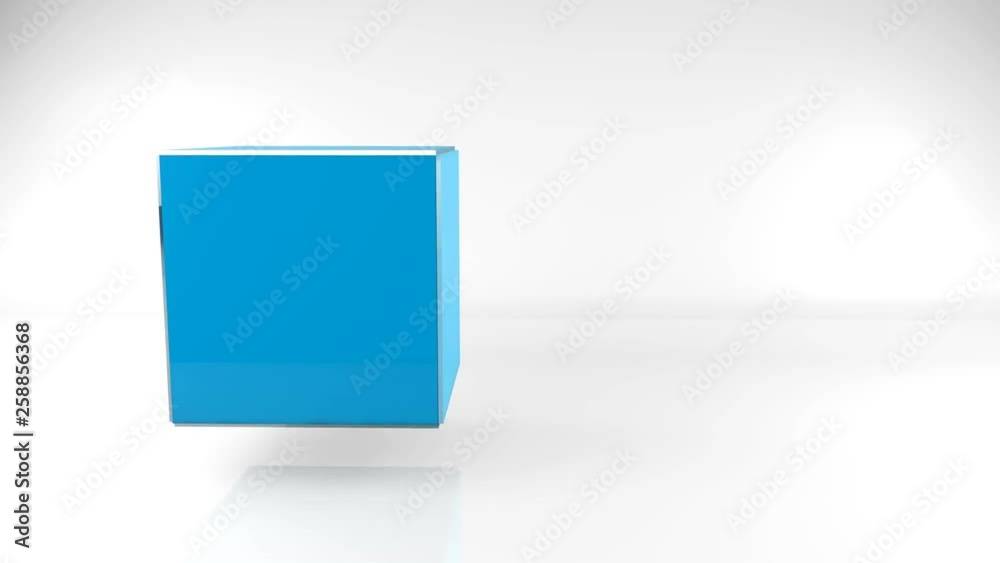 Cube construction, rotation and transformation, abstract 4k animation ...