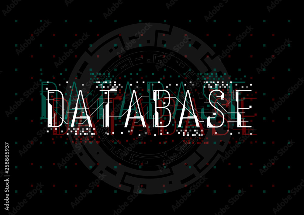 Database Conceptual Layout with HUD elements for print and web ...
