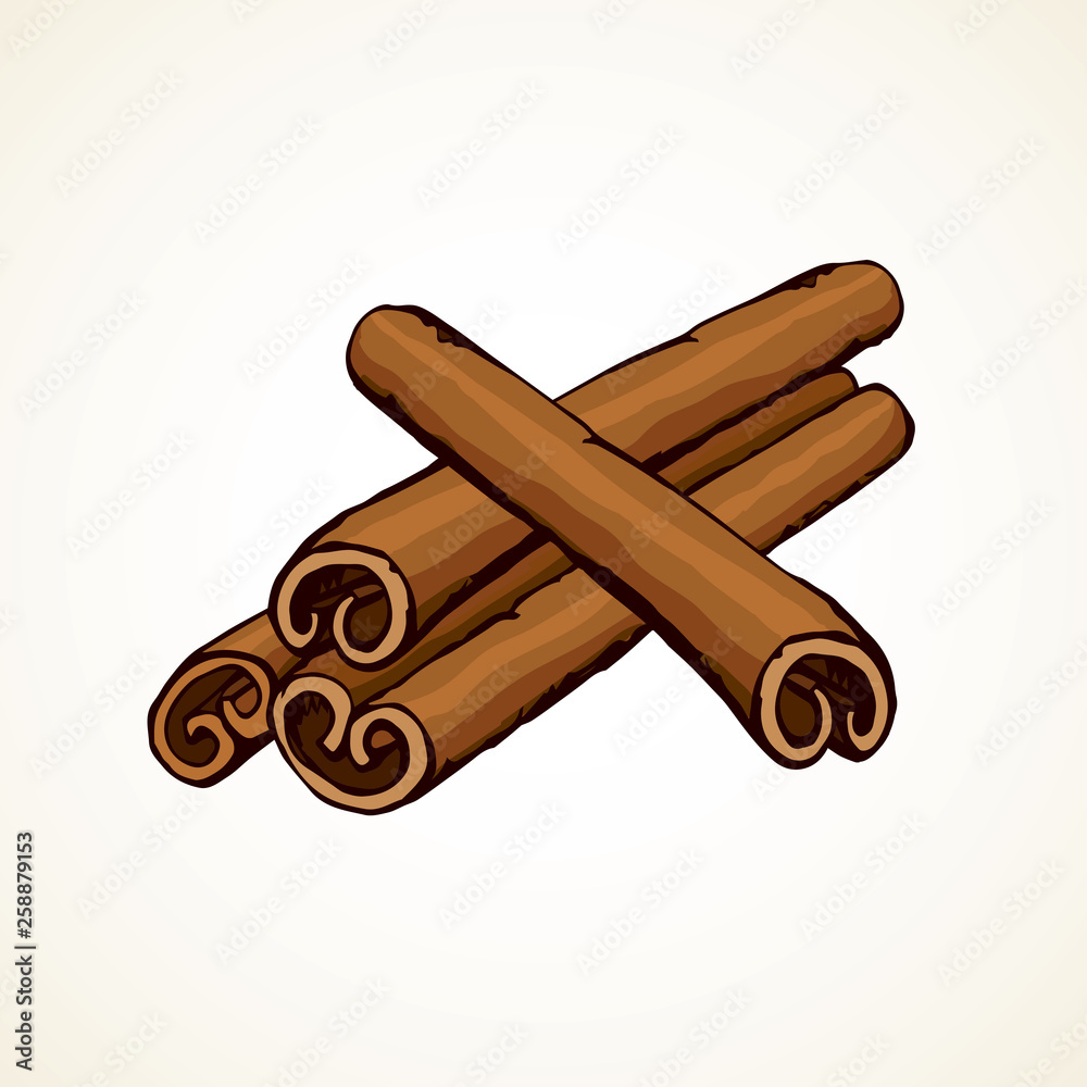 Cinnamon. Vector drawing Stock Vector | Adobe Stock
