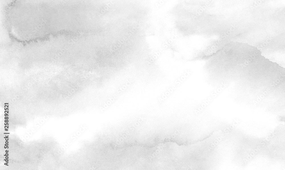 Black and white ink effect water color illustration. Gray aquarelle ...