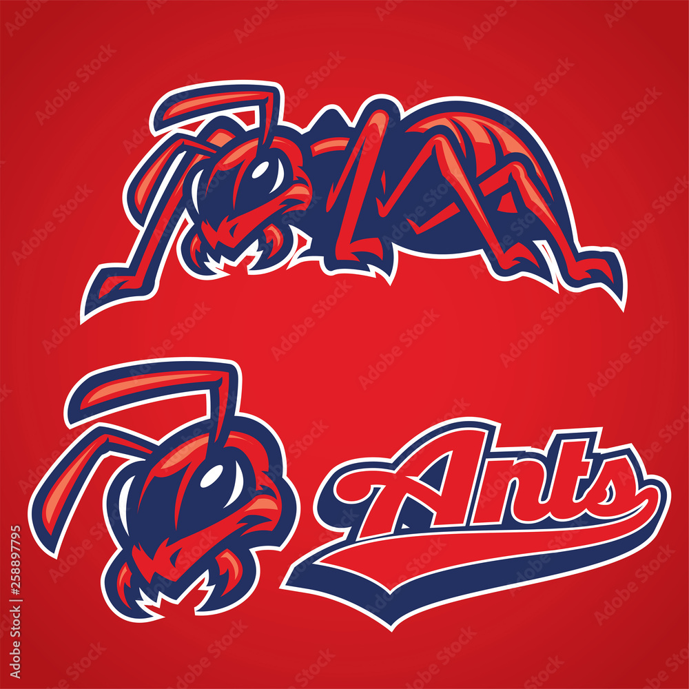 angry ant mascot Stock Vector | Adobe Stock