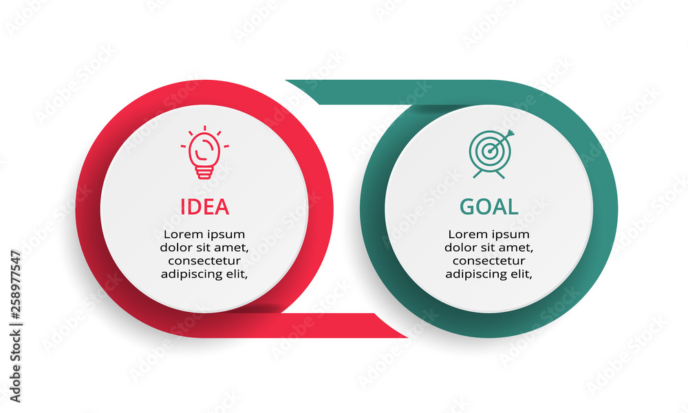 Infographic design vector and marketing icons for diagram, graph ...