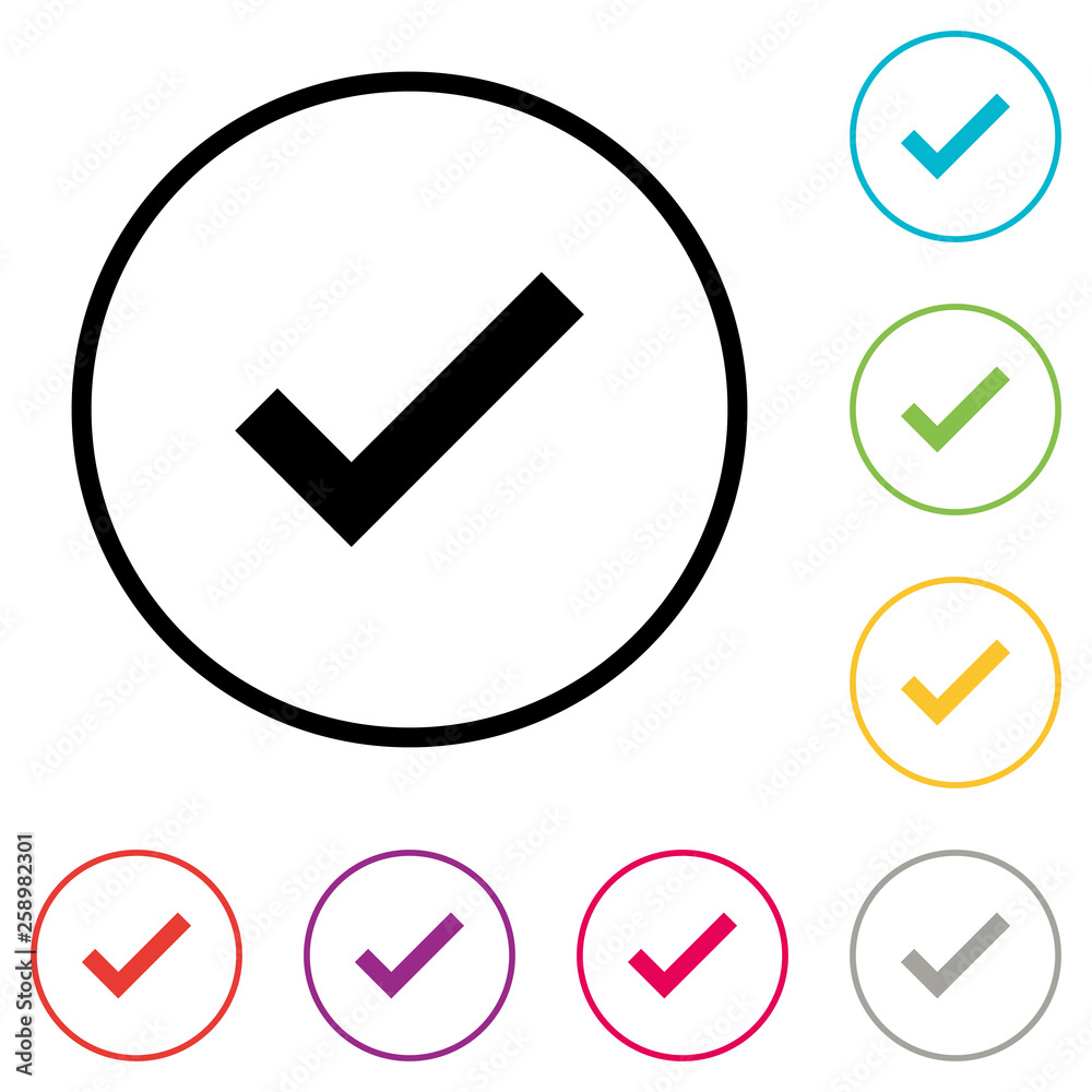 check icon vector. check mark icon. check list button icon Stock Vector ...