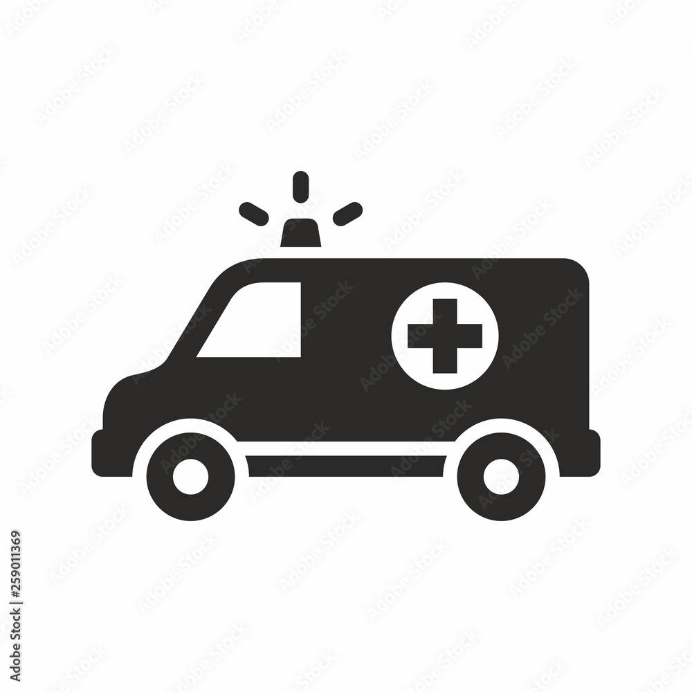 Ambulance vector icon Stock 벡터 | Adobe Stock