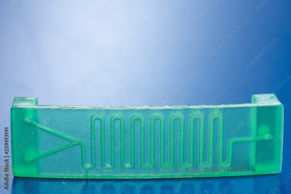 Lab on chip microfluidic device Stock Photo | Adobe Stock