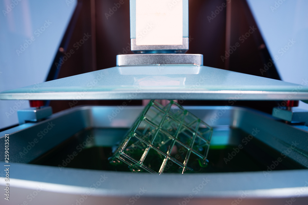 SLA Stereolithography DLP- Digital Light Processing 3D Printer Stock ...