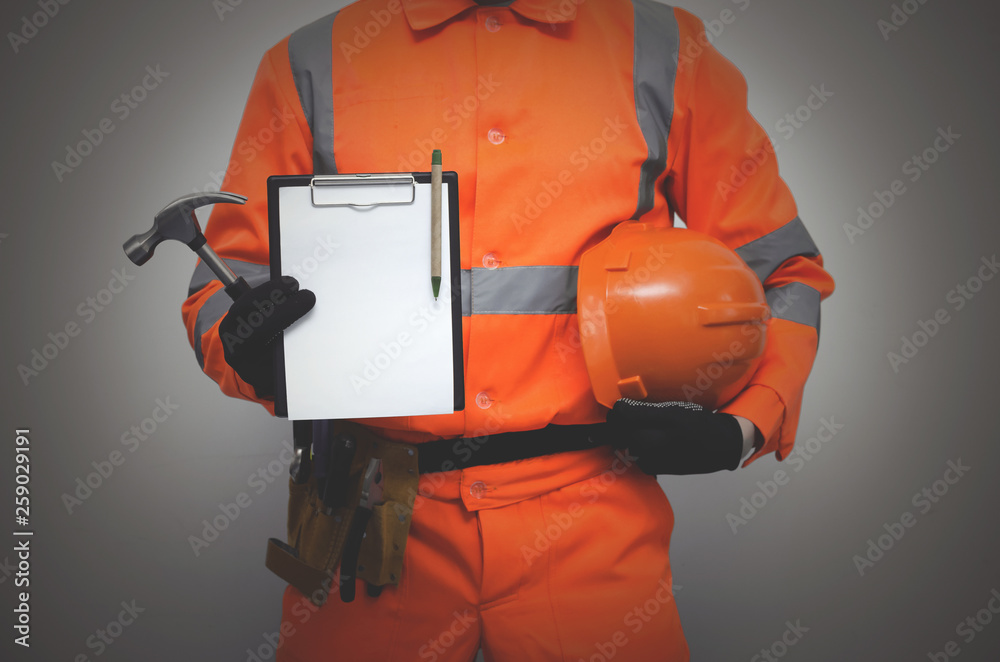 Building contract. Fix list. Building agreement mockup. Construction ...