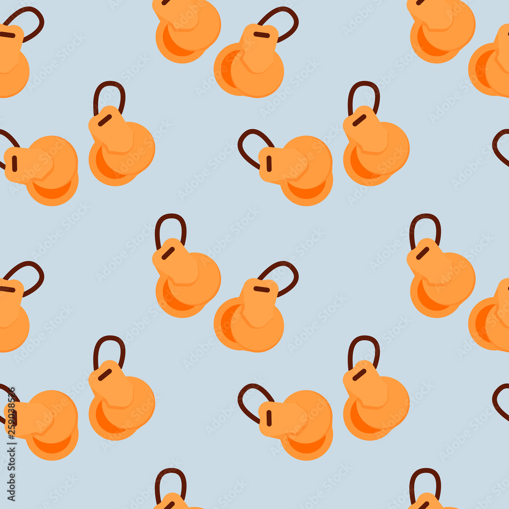 Seamless pattern with castanets. Traditional symbols of Spain. Spain ...