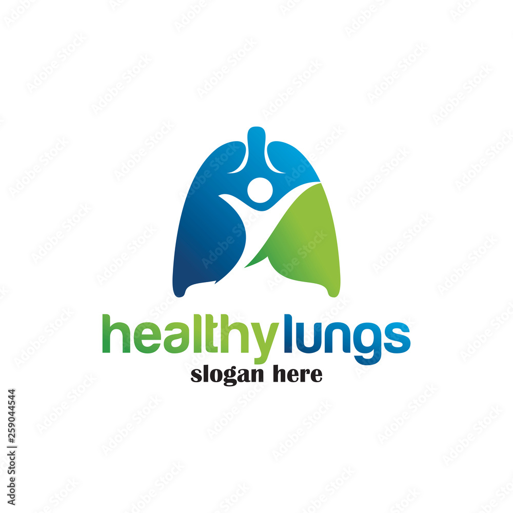 lungs logo icon design Stock Vector | Adobe Stock