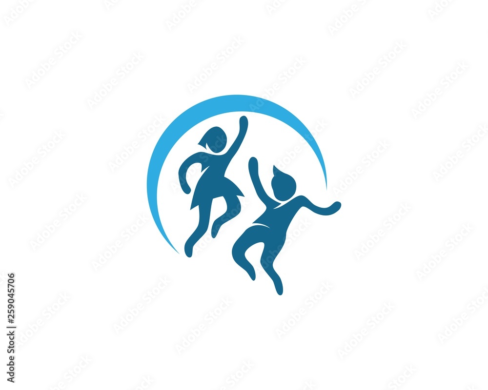 People jump concept Stock Vector | Adobe Stock