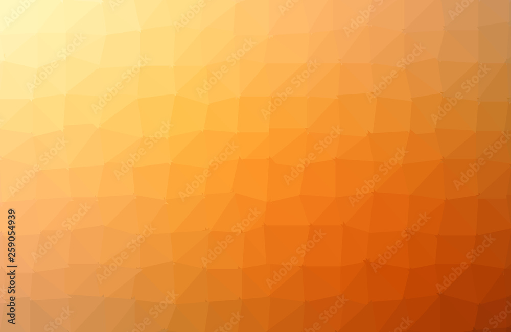 Abstract Orange polygon geometric background. Low Poly Style, Business ...