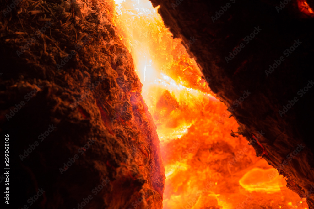 Burning fire, flame and fire are the hellish element of fire. Hell Gate ...