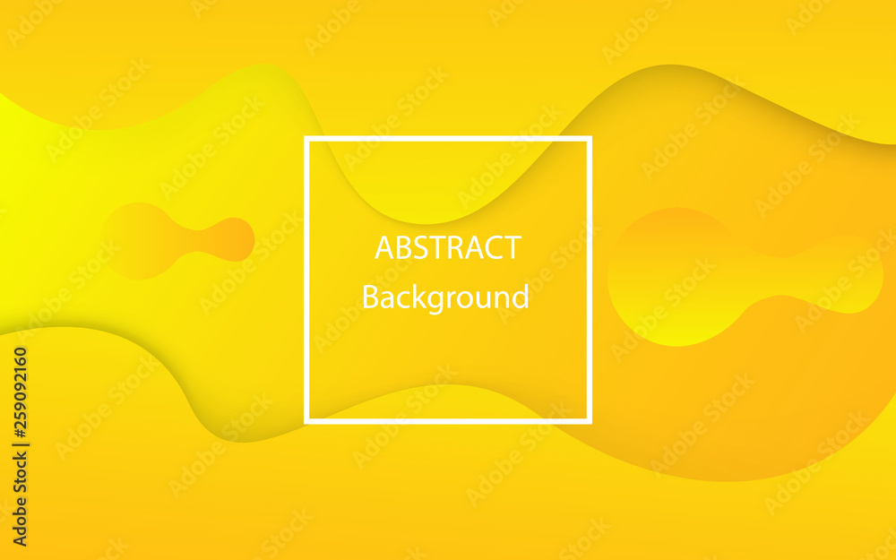 Dynamic textured background design in 3D style with yellow color. EPS10 ...