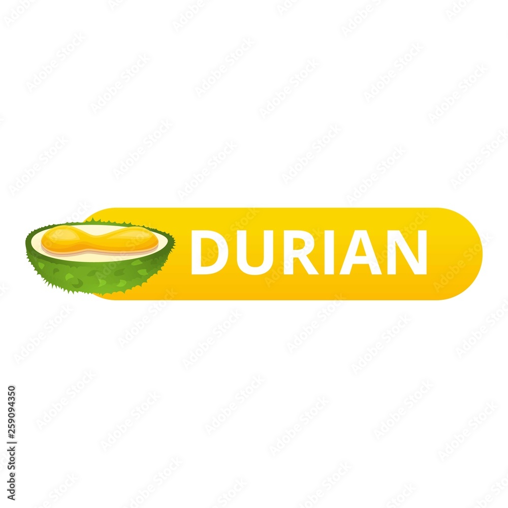 Fresh durian logo. Cartoon of fresh durian vector logo for web design ...