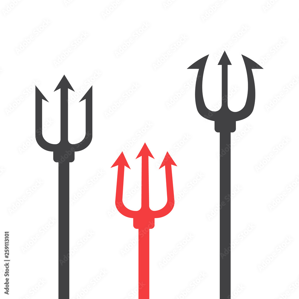 Devil Pitchfork Vector