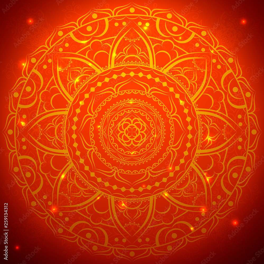 Indian Style Background Red