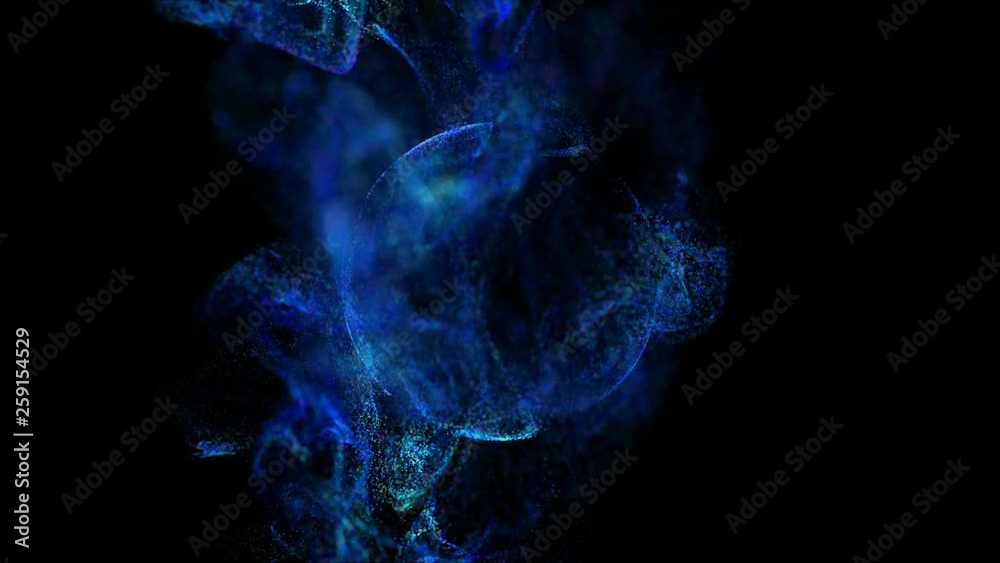 4k luminous particles move in liquid flow and stumble upon a force ...