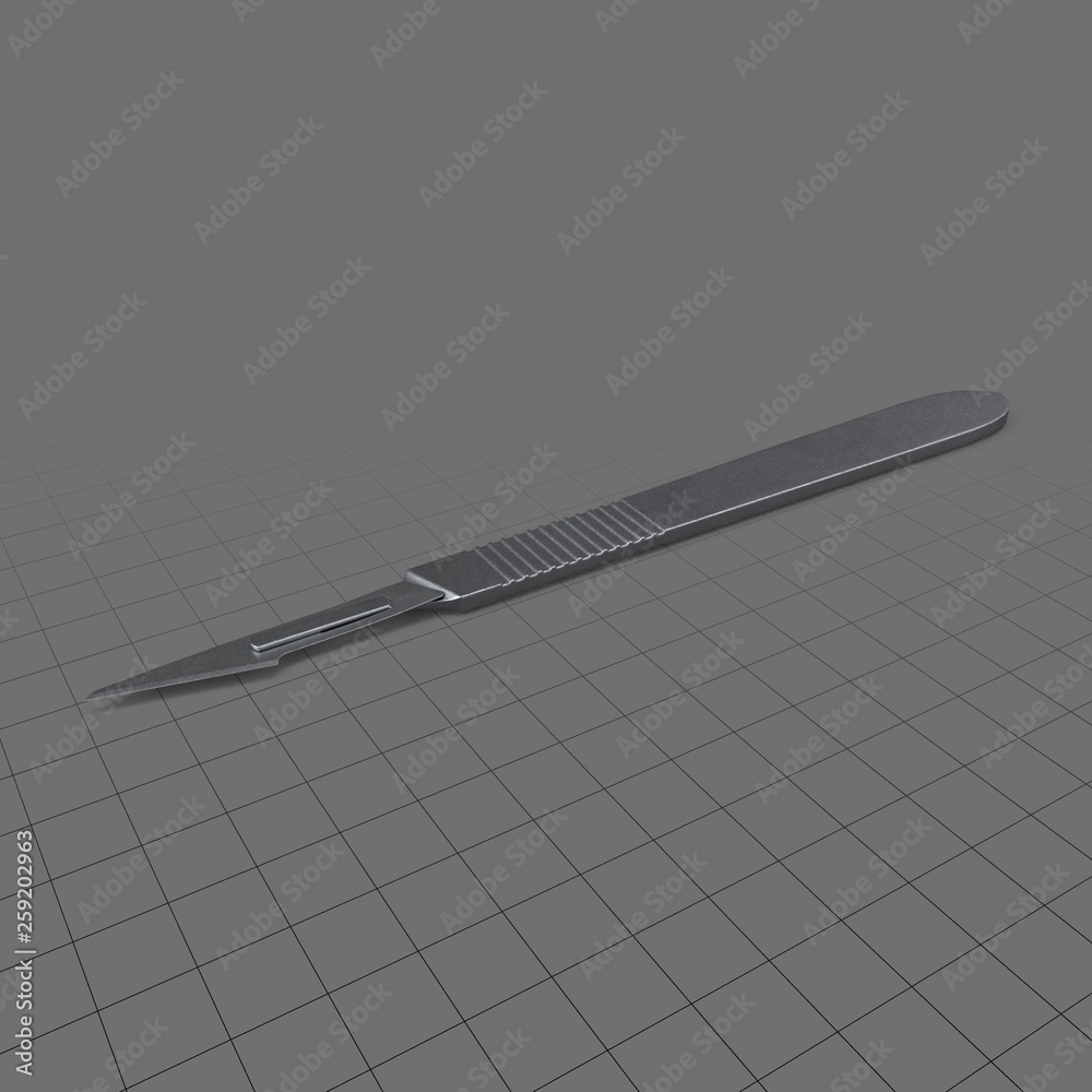 Scalpel Stock 3D asset | Adobe Stock