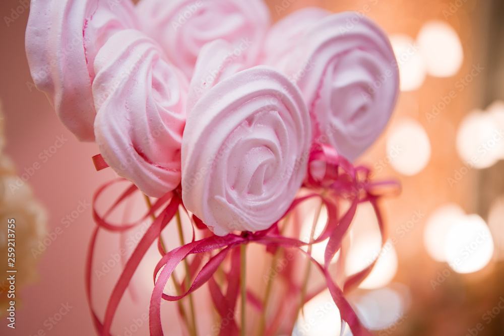 candy bar in pink, photo zone in pink for the girl's birthday, cake for ...