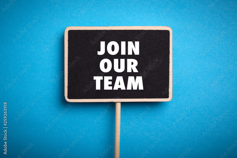 Join Our Team Concept Blackboard Sign Board Isolated Stock Photo ...