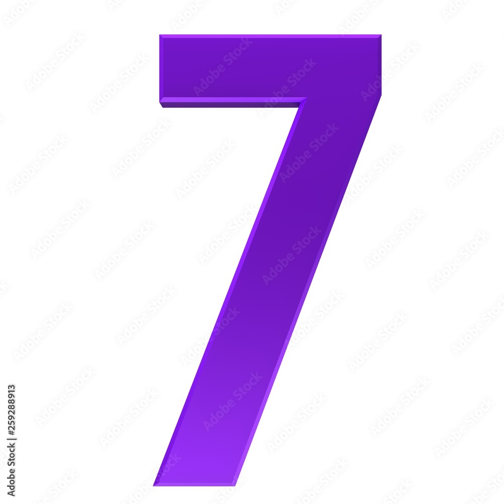 Purple Number 7