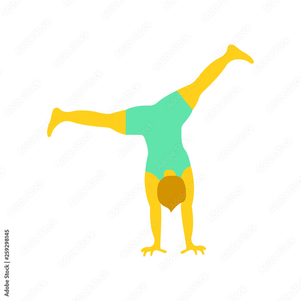 Person cartwheeling emoji vector illustration Stock Vector | Adobe Stock