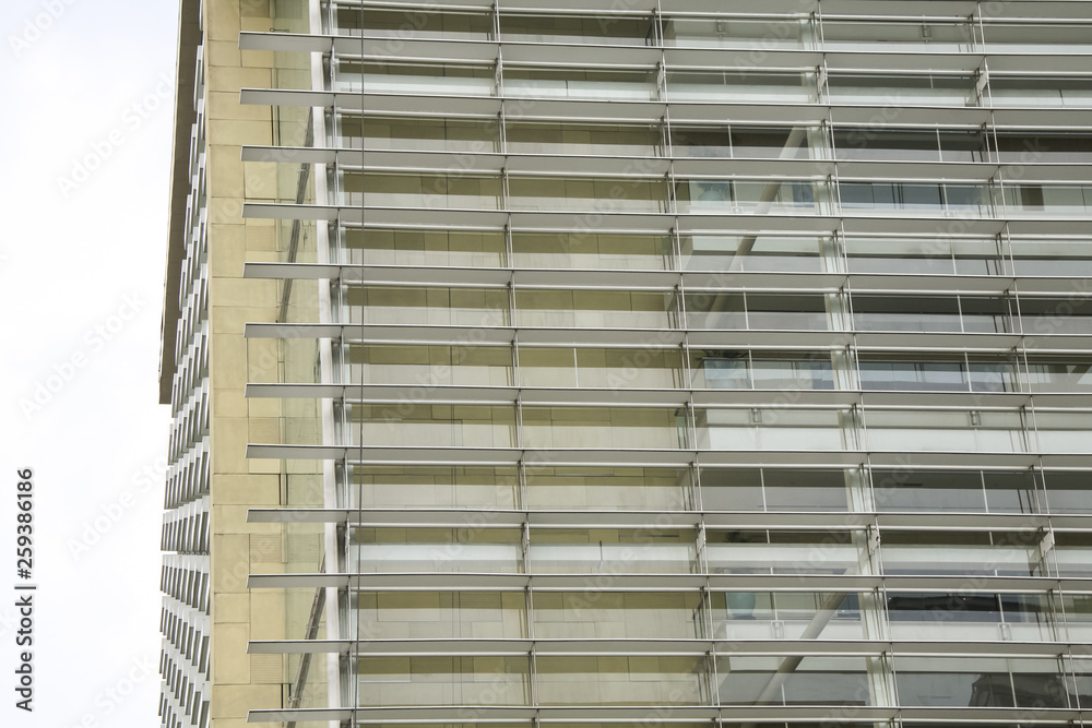 Adjustable Sun Control louver and solar Shading (horizontal) on modern ...