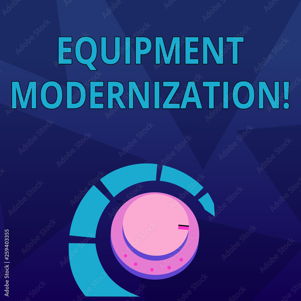 Word writing text Equipment Modernization. Business photo showcasing ...
