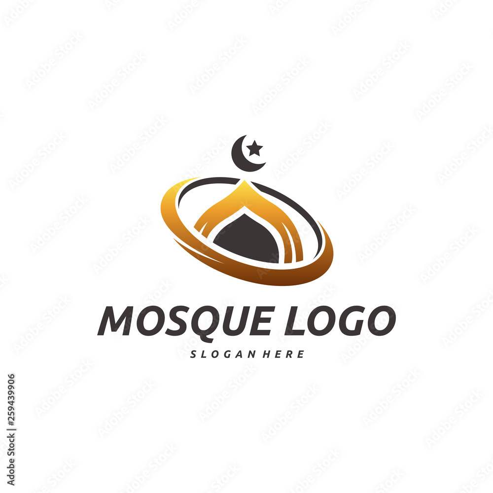 Mosque logo designs concept vector, Luxury Islamic logo symbol Stock ...