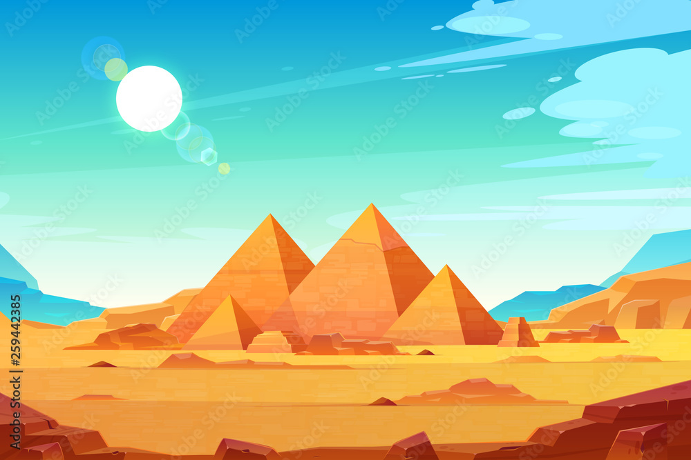 Desert Plateau Illustration